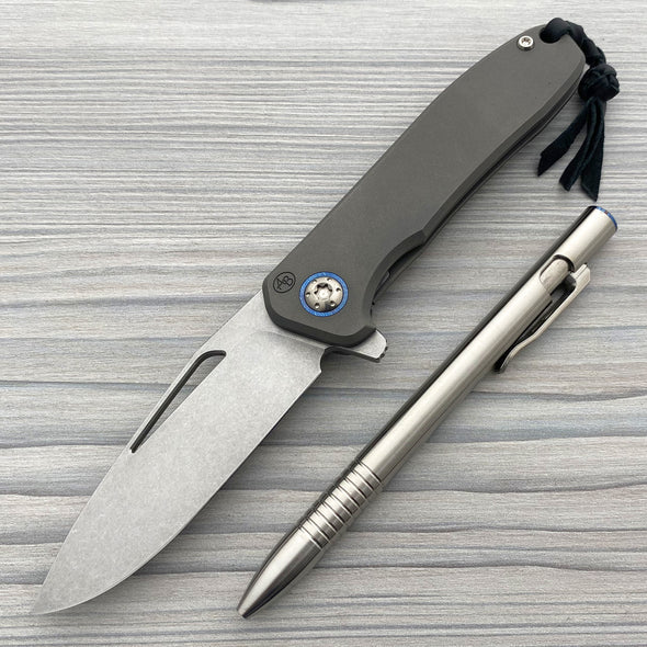 iMamba® Stonewashed Flipper & Assegai Pen Timascus Set – Thunderbird Gear